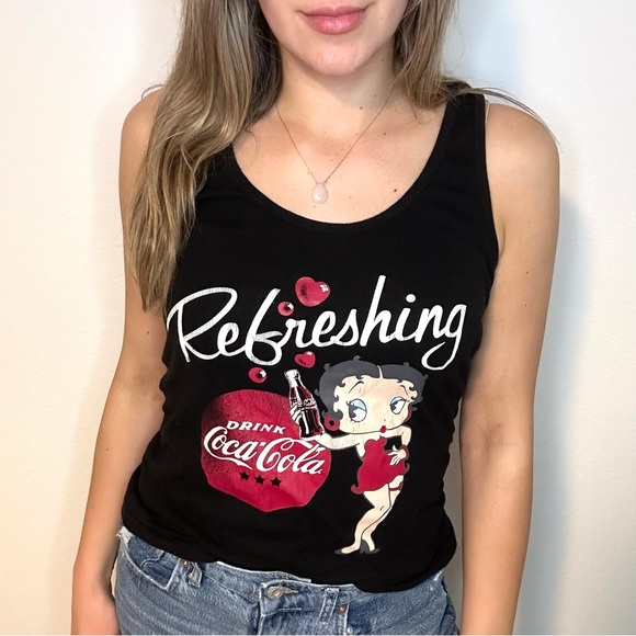 Betty Boop | Tops | Betty Boop Cocacola Tank Top | Poshmark